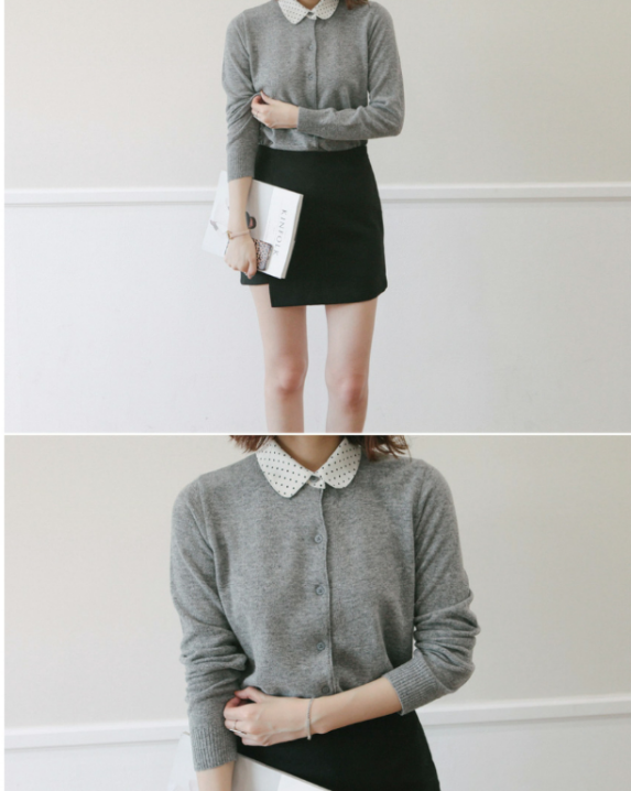 울 단추 카라니트 품절 새 상품 32000→ 택포 1.8 - 인스티즈(instiz) 장터 카테고리