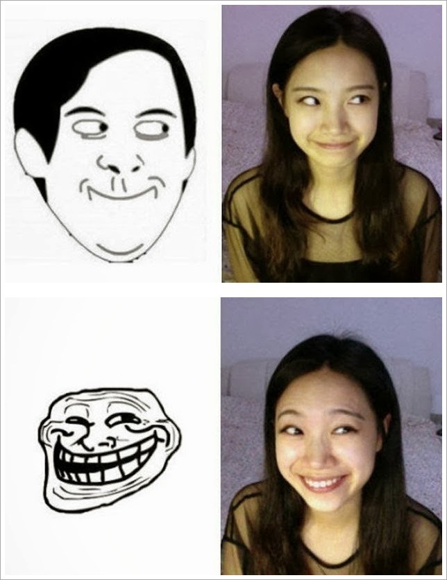 대륙처자의 9gag 표정 따라하기 - 인스티즈(instiz) 이슈 카테고리