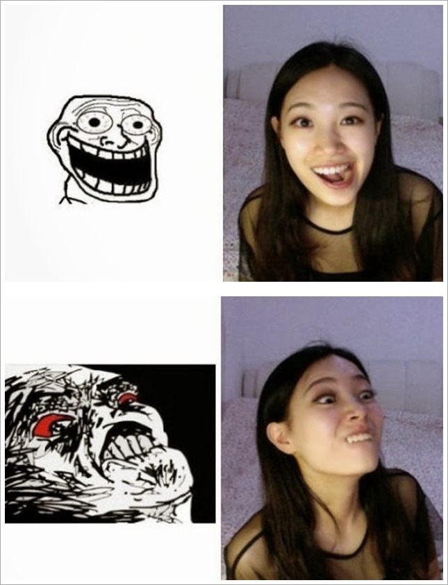 대륙처자의 9gag 표정 따라하기 - 인스티즈(instiz) 이슈 카테고리